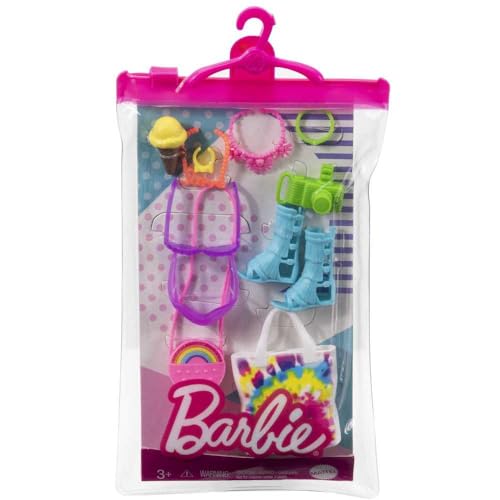 Barbie Accessories Neon Festival Pack With 11 Storytelling Pieces For Barbie Dolls