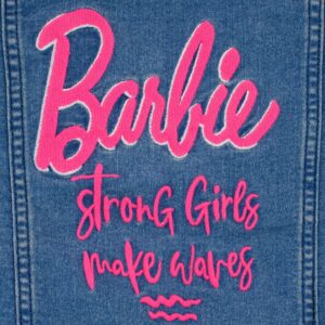 Barbie Girls Embroidered Jean Jacket Outerwear For Kids Blue 8