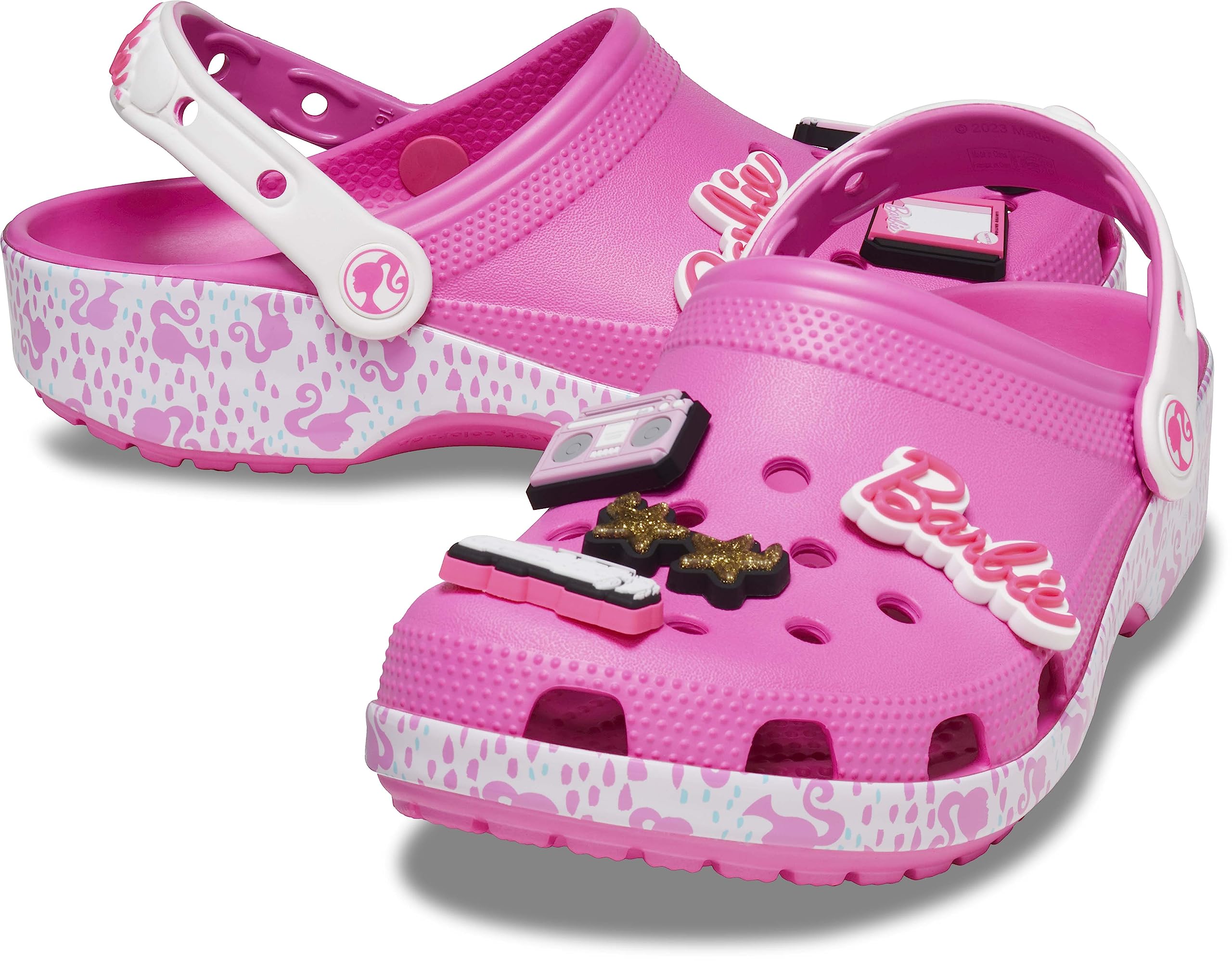 Crocs Unisex Barbie Classic Clogs, Electric Pink, Numeric_5 US Men