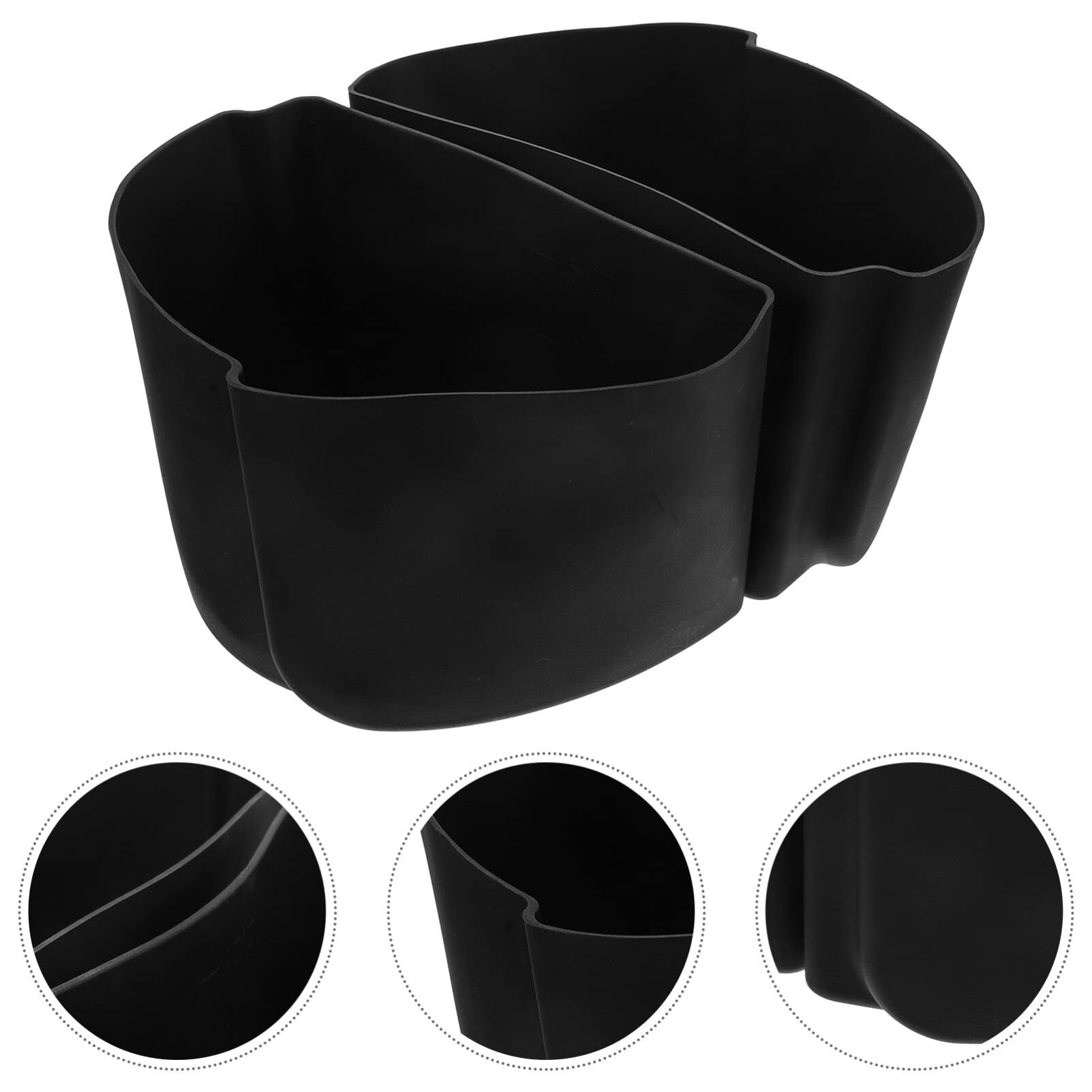 Kichvoe 1 set Saucepan Silicone Lining black rice cooker silicone cookware silicone cooking utensils slow cooker pot liner pot supply dividing line