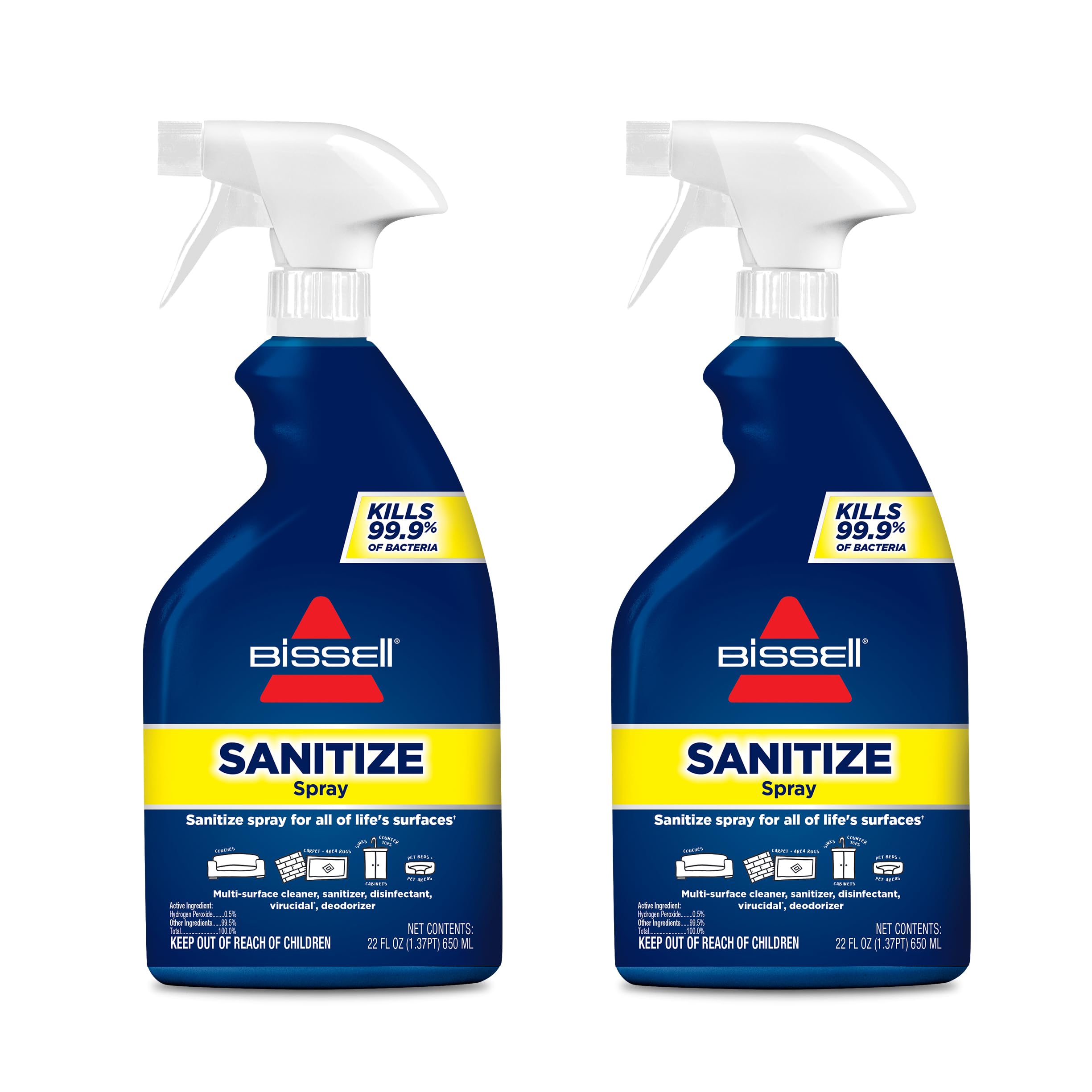 BISSELL® Sanitize Spray, 22 oz. 2 Pack, 3128