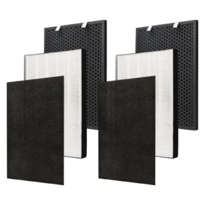 air220 air320 filter 2678 post filter and 2677 activated carbon pre filter for bissell air220 air320, 2 pack 2678 post filters + 2 pack 2677 activated carbon pre-filters