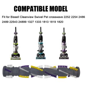 Vacuum Cleaner BrushRoll Compatible with Bissell Cleanview Swivel Pet crosswave 2252 2254 2486 2489 22543 24899 1327 1333 1813 1819 1820 Part No. 1604545