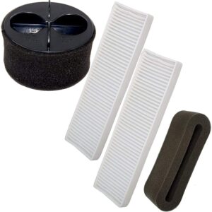 hqrp filter kit compatible with bissell cleanview helix vacuum 95p1, 82h1, 82h1h, 82h1m, 82h1r, 82h1t cleaner