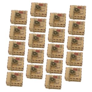 nolitoy 20pcs boxes compass candy gift bags kraft paper small gift