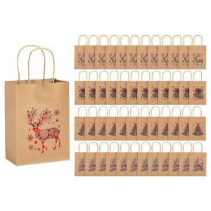 fun express metallic holiday kraft paper gift bags medium bulk 144 pc