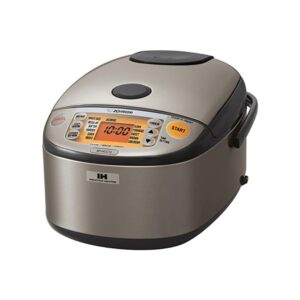 zojirushi np-hcc18xh induction heating system rice cooker and warmer, 1.8 l, stainless dark gray