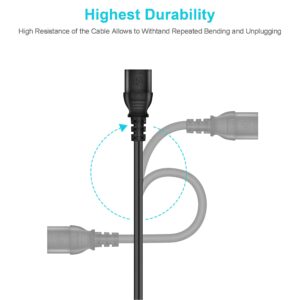 Jantoy 6ft UL AC in Power Cable Lead Compatible with Zojirushi NS-WRC10 5.5-Cup Micom Rice Cooker