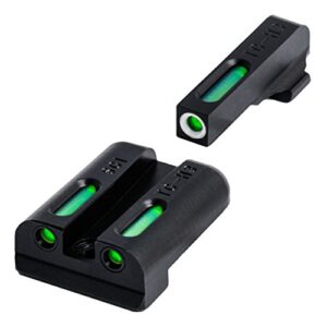 truglo tfx handgun sight | durable shock-resistant compact brightly glowing tritium & fiber-optic xtreme day/night sight, compatible with sig sauer #8/#8 handguns