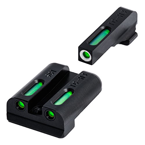 TRUGLO TFX Handgun Sight | Durable Shock-Resistant Compact Brightly Glowing Tritium & Fiber-Optic Xtreme Day/Night Sight, Compatible with Sig Sauer #8/#8 Handguns