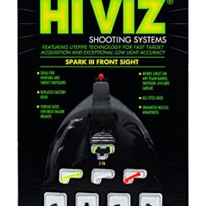 HIVIZ Spark III Shotgun Front Rifle Sight Replacement,Green, Red, and White