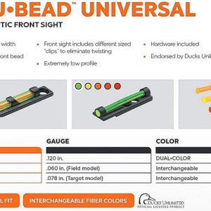 TRUGLO Tru-Bead Ducks Unlimited Red-Green Extremely Low Profile Vent Rib Sight (TG949D)