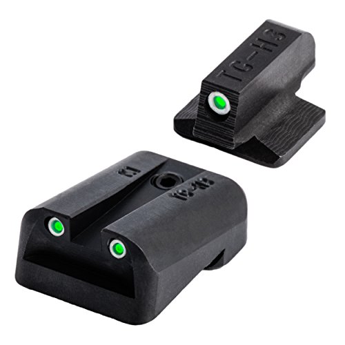 TG TG231K Tritium Glow in the Dark Handgun Pistol Sight for Day & Night Use, Compatible w/ Kimber 1911 Models w/ Fixed Rear Sight, Black