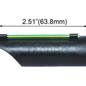 TACBRO ® Universal Mossberg Remington 12GA / 20GA Green Shotgun Fiber Optic Front Sight