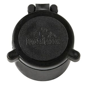 butler creek 47 objective flip open scope cover , black