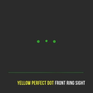 Night Fision Tritium Perfect Dot Front Sight Compatible with CZ P-10 C/F - Yellow Ring