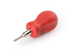 tekton 3-in-1 stubby torx driver (t10 x t15, red) | dmt17003