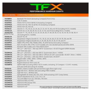 TRUGLO Brite-Site TFX Sig #6/#8 Handgun Sights (TG13SG2A)