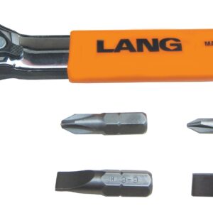 Lang Tools 5221 5-Piece Fine Tooth Bit Wrench Set , Black