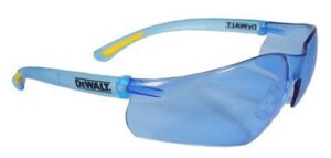 dewalt dpg52-bc contractor pro light blue high performance lightweight protective safety glasses