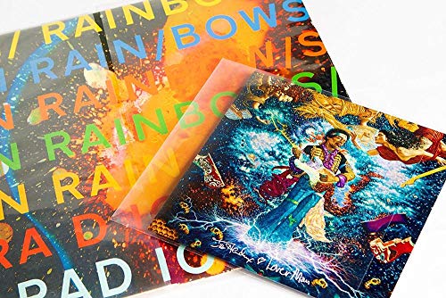 Skywin Vinyl Record Sleeves - 3 Mil Thick 100 Record Sleeves Outer Preserve Vinyl Records Protect from Dust and Scratches, Transparent Vinyl Outer Sleeves Showcase Album Cover Art (7 inch, 100 Pack)