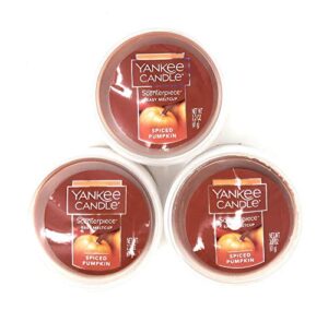 yankee candle spiced pumpkin scented scenterpiece easy meltcups bundle - set of 3