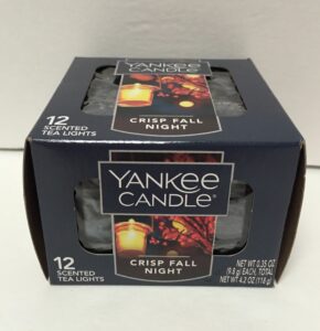 yankee candle crisp fall night 12 tea lights