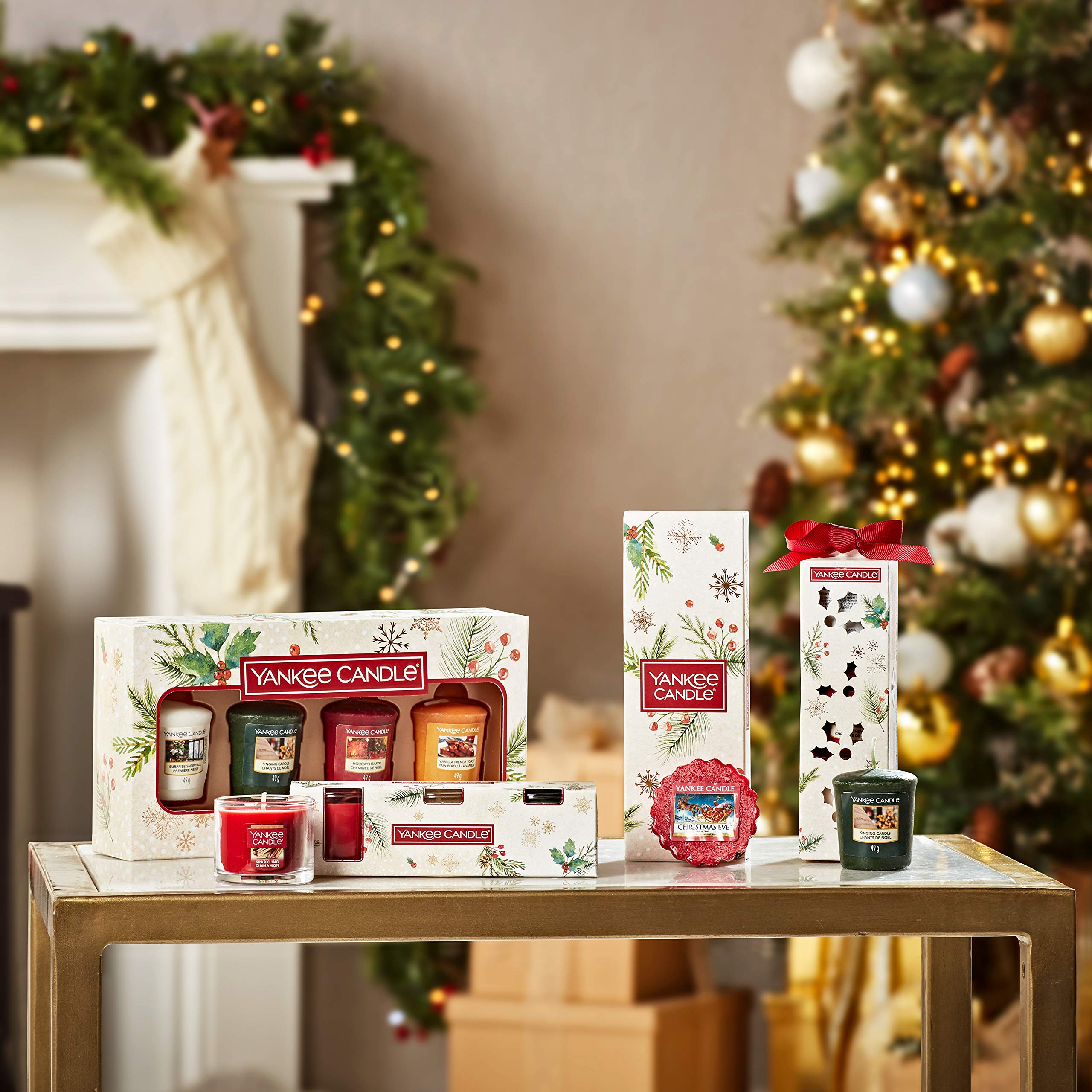 Yankee Candle Gift Set | 3 Mini Christmas Scented Candles | Magical Christmas Morning Collection