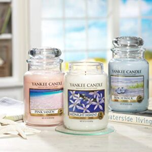 Yankee Candle Small Jar Scented Candle, Midnight Jasmine, Up to 30 Hours Burn Time, Glass, White