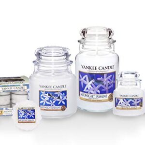 Yankee Candle Small Jar Scented Candle, Midnight Jasmine, Up to 30 Hours Burn Time, Glass, White