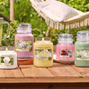 Yankee Candle Small Jar Candle - Sunny Daydream Scented Candle - Up to 30 Hours Burn Time - Garden Hideaway Collection