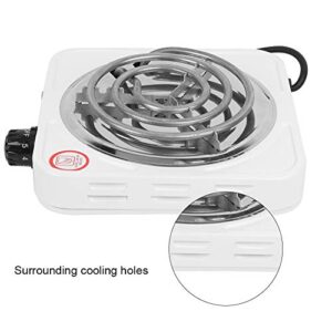 Electric Single Burner 1000W Stainless Steel Portable Single Tube Electric Stove Home Electric Stove US Plug 110V Outdoor Grill