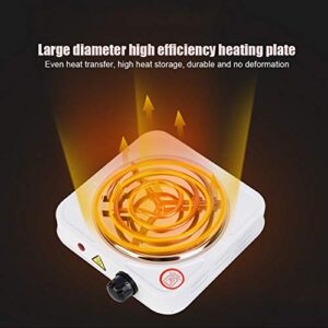 Electric Single Burner 1000W Stainless Steel Portable Single Tube Electric Stove Home Electric Stove US Plug 110V Outdoor Grill