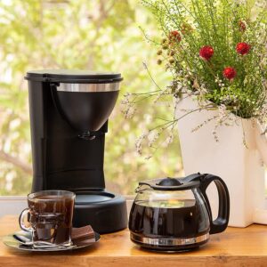 Nozaya 5-Cup Small Drip Coffee Maker - Removable Electric Coffee Machine, Easy to Use for 3-5 People