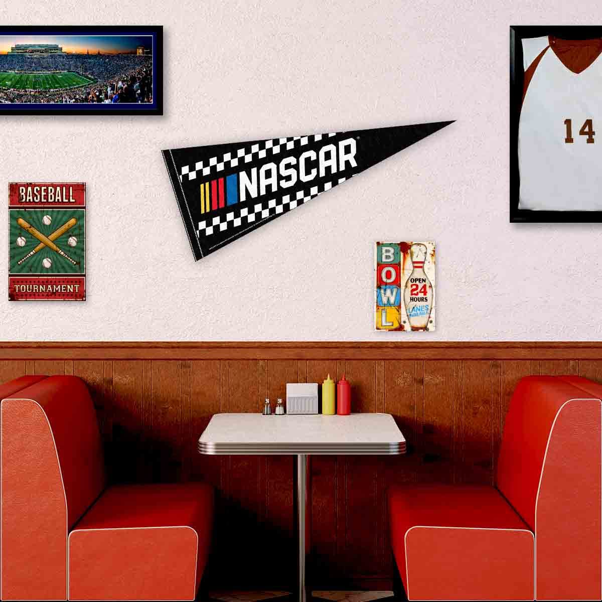 NASCAR Logo Pennant and 12x30 Banner