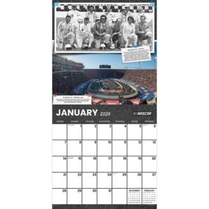 TF PUBLISHING 2024 Nascar Heritage Wall Calendar | Large Grids for Appointments and Scheduling | Vertical Monthly Wall Calendar 2024 | Home and Office Organization | Premium Gloss Paper | 12"x12"