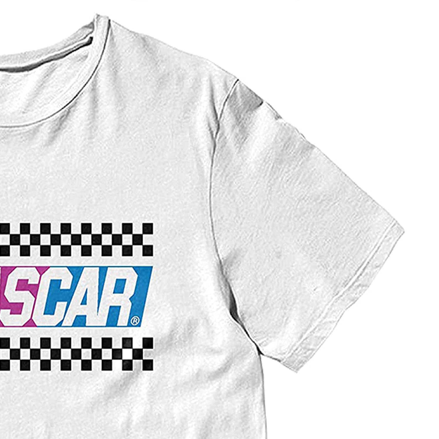 NASCAR Vintage Daytona 500 Shirt Racing Mens Graphic T-Shirt (Checkered White, Large)