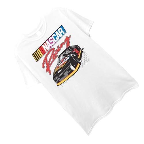 NASCAR Vintage Daytona 500 Shirt - Vintage Race Car Racing Mens Graphic T-Shirt (White, X-Large)