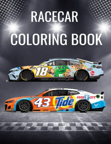 Racecar Coloring Book: Racing Cars Trucks Coloring pages for Adults Car Lovers.