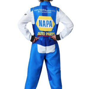 Fun Costumes NASCAR Kids Chase Elliott Suit Boys, Blue Race Car Driver Halloween X-Large