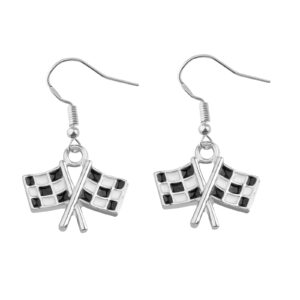 race charm earring race day gift car racing gift drag racing gift race earrings (race charm earring)