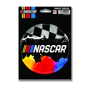 rico industries nascar 5" x 7" vinyl die-cut decal - car/truck/home accessory