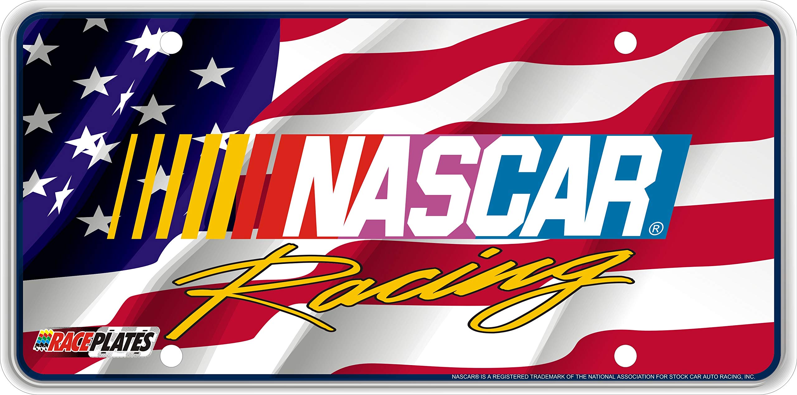 NASCAR Racing Patriotic License Plate