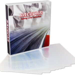 UniKeep Nascar Themed Collectible Card Storage Binder Complete With Collector Card Storage Pages (Track)