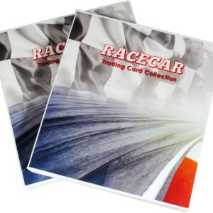 UniKeep Nascar Themed Collectible Card Storage Binder Complete With Collector Card Storage Pages (Track)