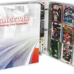 UniKeep Nascar Themed Collectible Card Storage Binder Complete With Collector Card Storage Pages (Track)