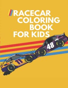 racecar coloring book for kids.