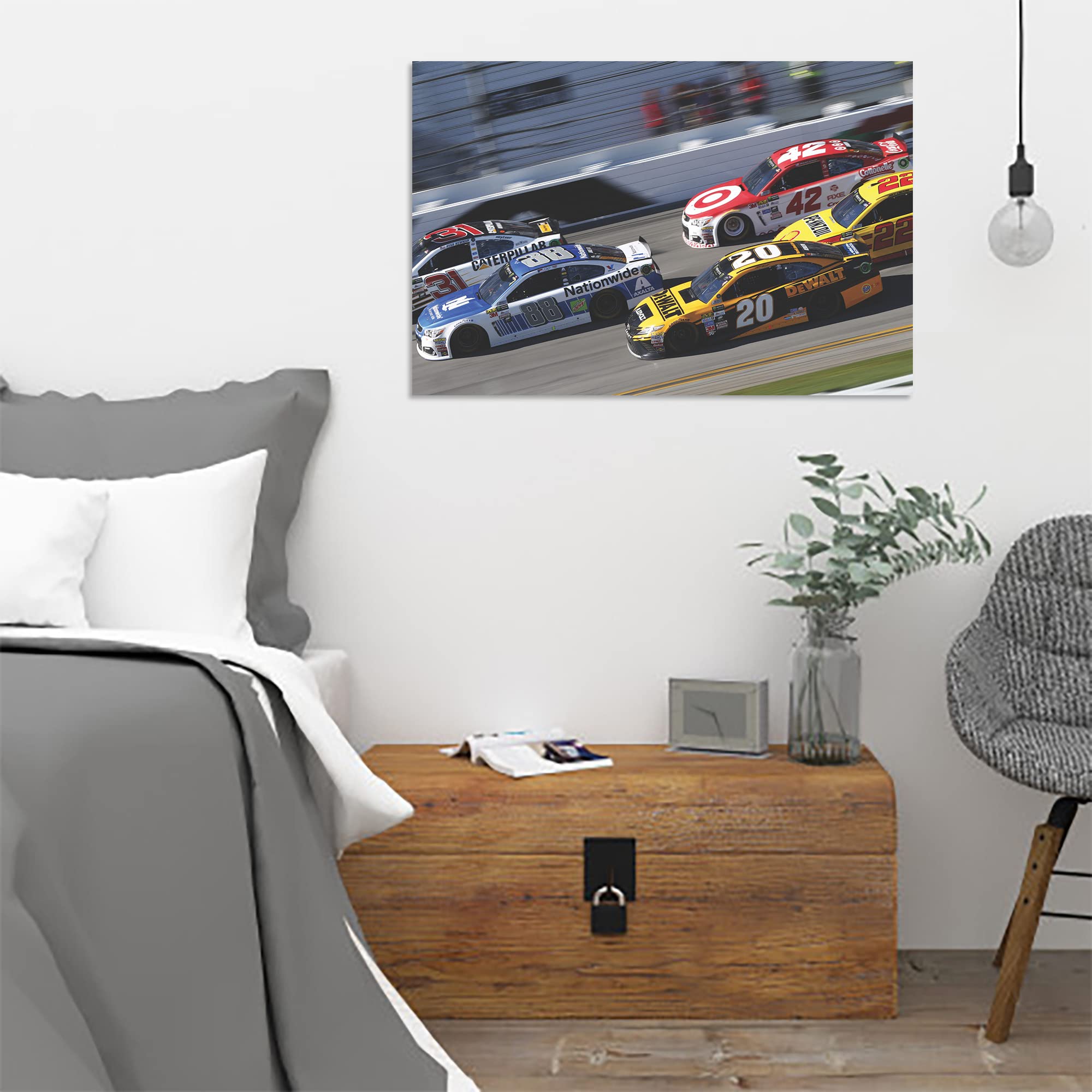 Premium Posters Nascar Poster - Wall Art - Large 24x16 inch