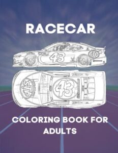 racecar coloring book for adults: racing cars trucks coloring pages for adults,boys and car lovers.