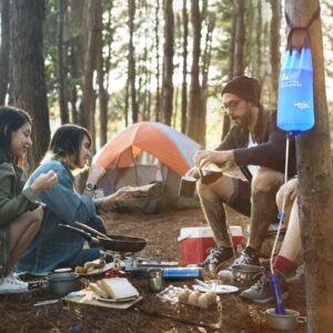 Membrane Solutions Gravity Water Filter Pro 6L, 0.1-Micron Versatile Water Purifier Camping with Adjustable Tree Strap Storage Bag, Survival Gear for Group Emergency Preparedness